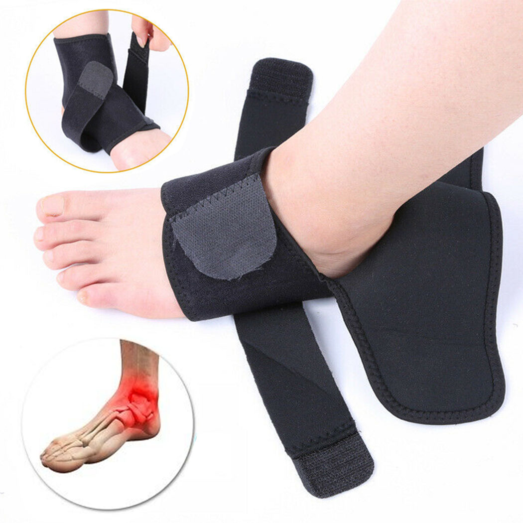 ANKLE BRACE SUPPORT Adjustable Compression Sports Stabilizer Elastic ...