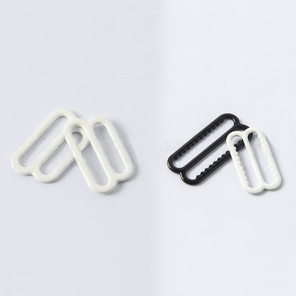 100Pcs Metal Bra Sliders Lingerie Bikini Adjustable DIY Teeth Buckle ...