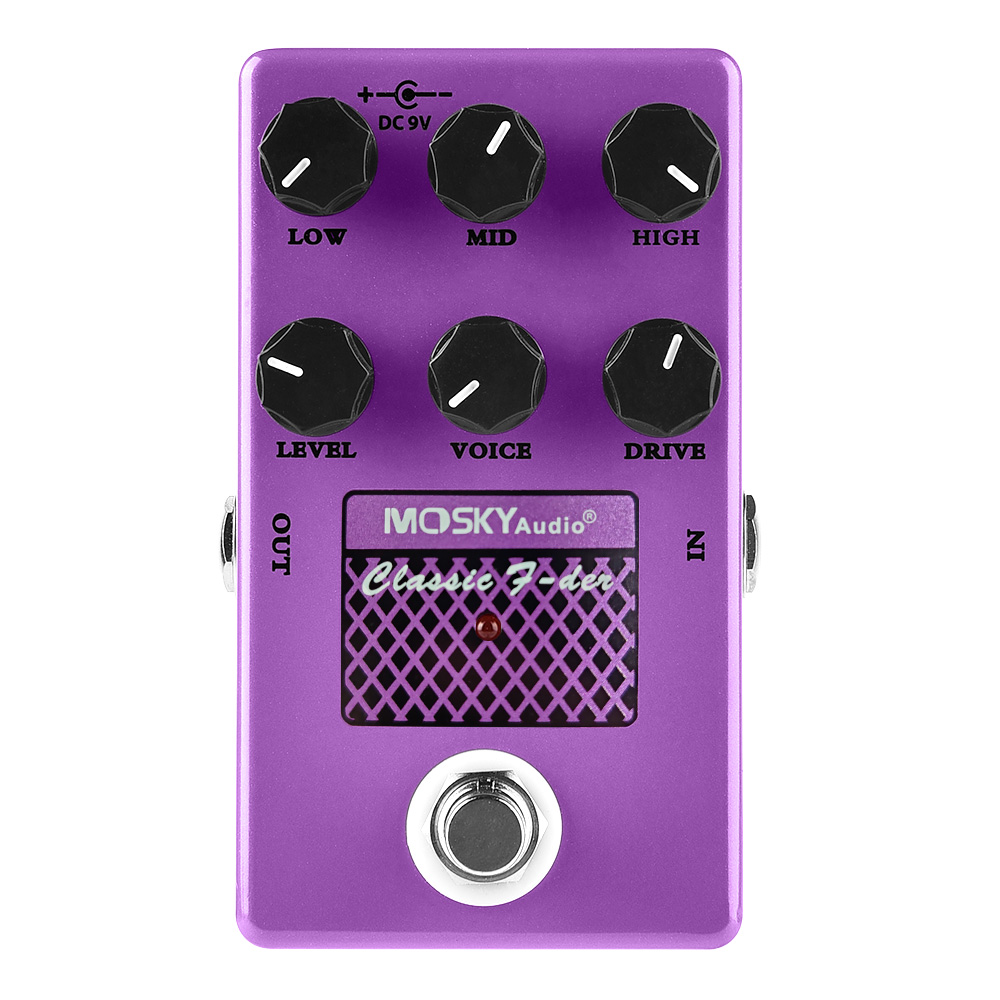 MOSKY Guitar Multi Effect Pedal Reverb Delay Looper Overdrive ...